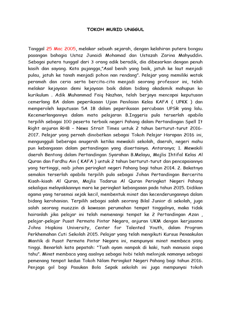 Teks Murid Unggul | PDF