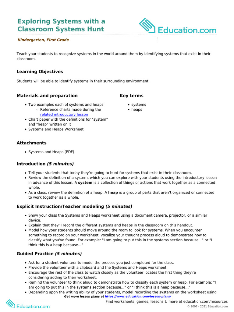 Usr Local Src Education Com Files Static Lesson Plans Systems Hunt Systems Hunt Pdf 