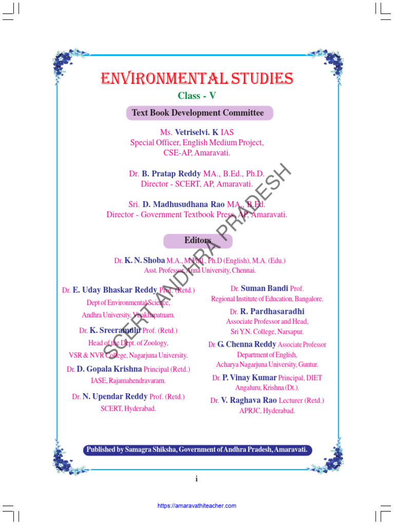 Class 5 Environmental Studies Textbook | PDF