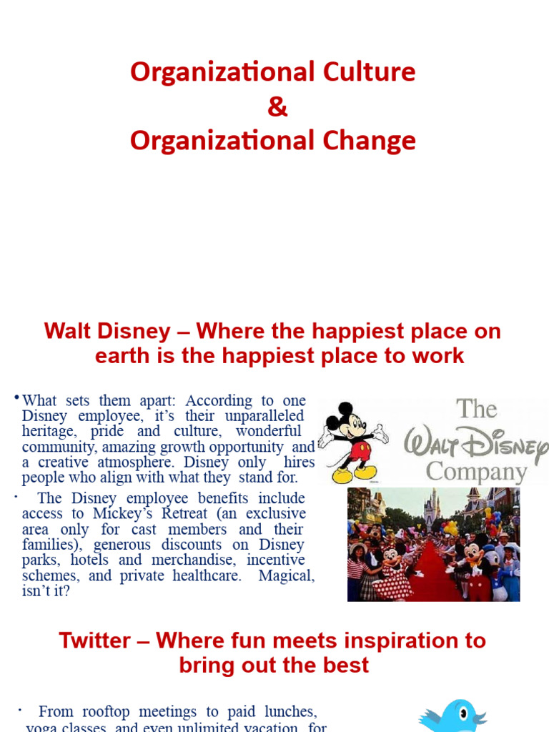 Organizational Culture & Organizational Change | PDF