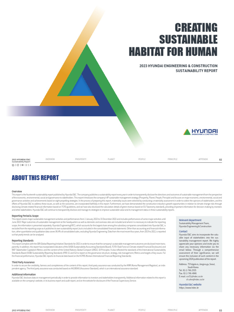 2023 HDEC Sustainability Report | PDF