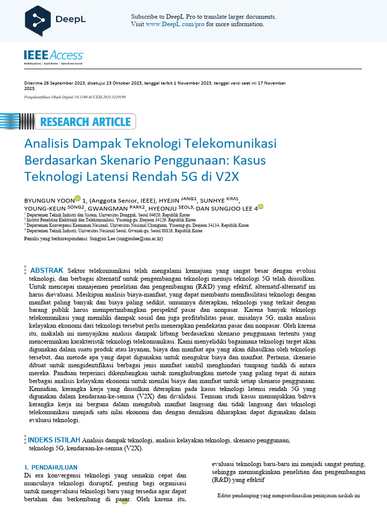 Impact Analysis of Telecommunications Technology Based On Usage ...
