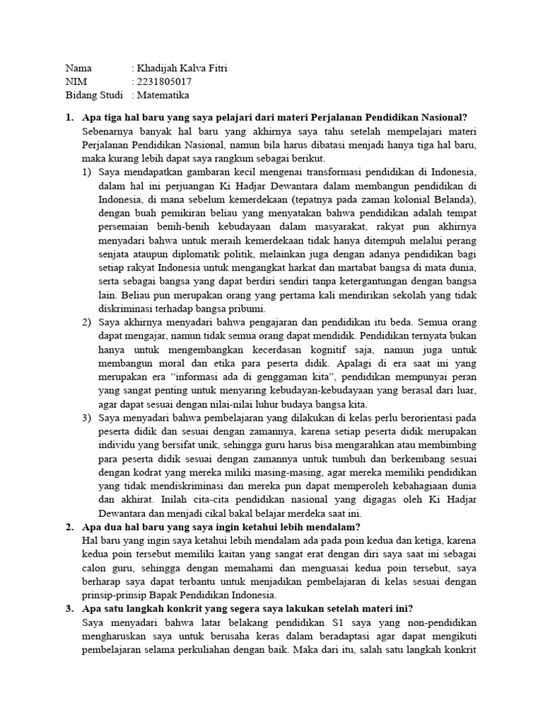 Filosofi Pendidikan Indonesia 01.01.2-T1-8. Aksi Nyata (Survey - 3 ...