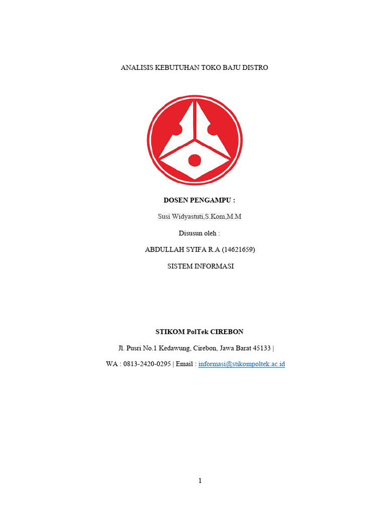 Abdullah Syifa R.A Apsi 14621659 | PDF