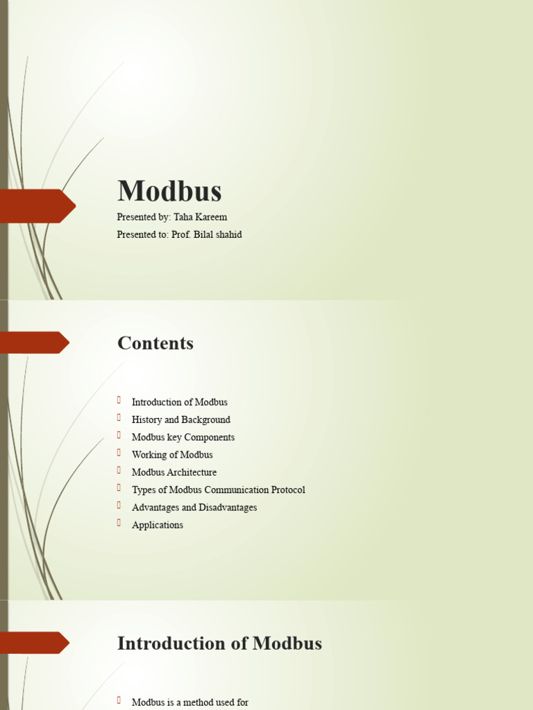 Modbus | PDF