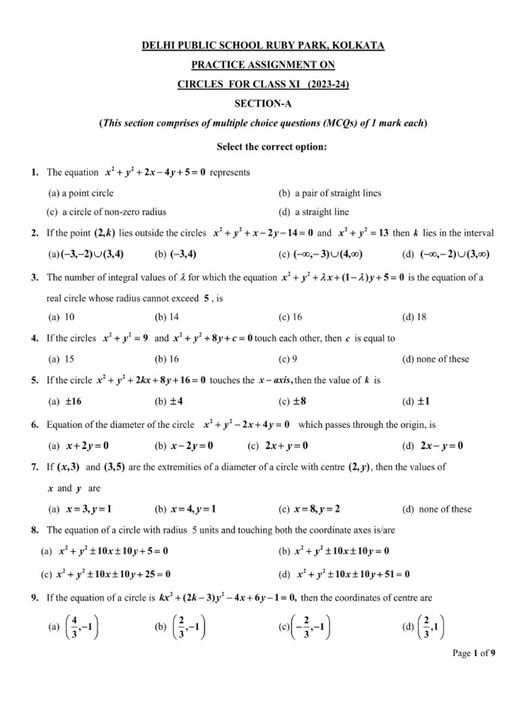 Circle Assignment 2023-2024 (1) - 231011 - 234246 | PDF