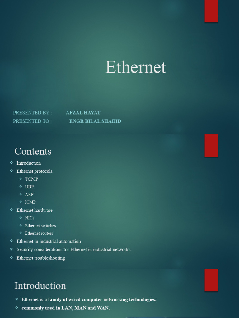 Ethernet | PDF | Internet Protocols | Computer Network