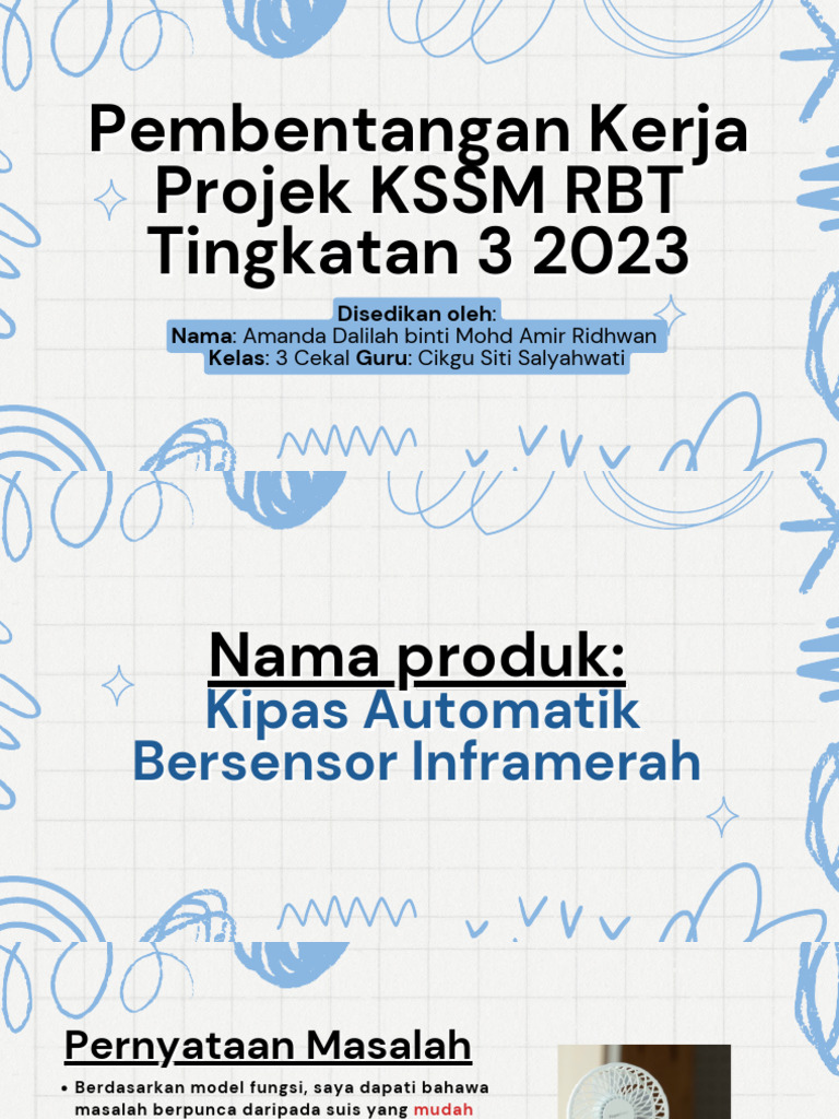 Pembentangan Tugasan Kerja Projek KSSM RBT Tingkatan 3 | PDF