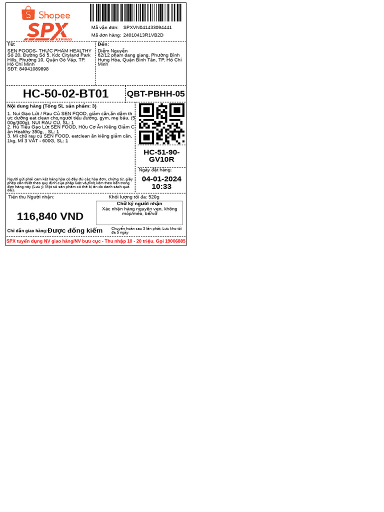 Mẫu đơn shopee | PDF