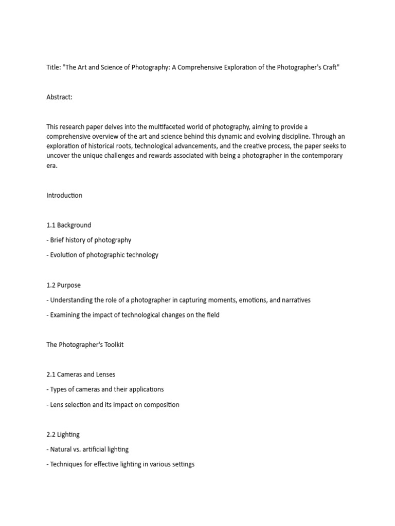 The Art & Science of Photography Explained | PDF | Art