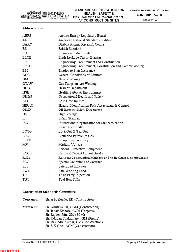 DHPL-EIL tender Document-129-229 | PDF | Audit | Safety