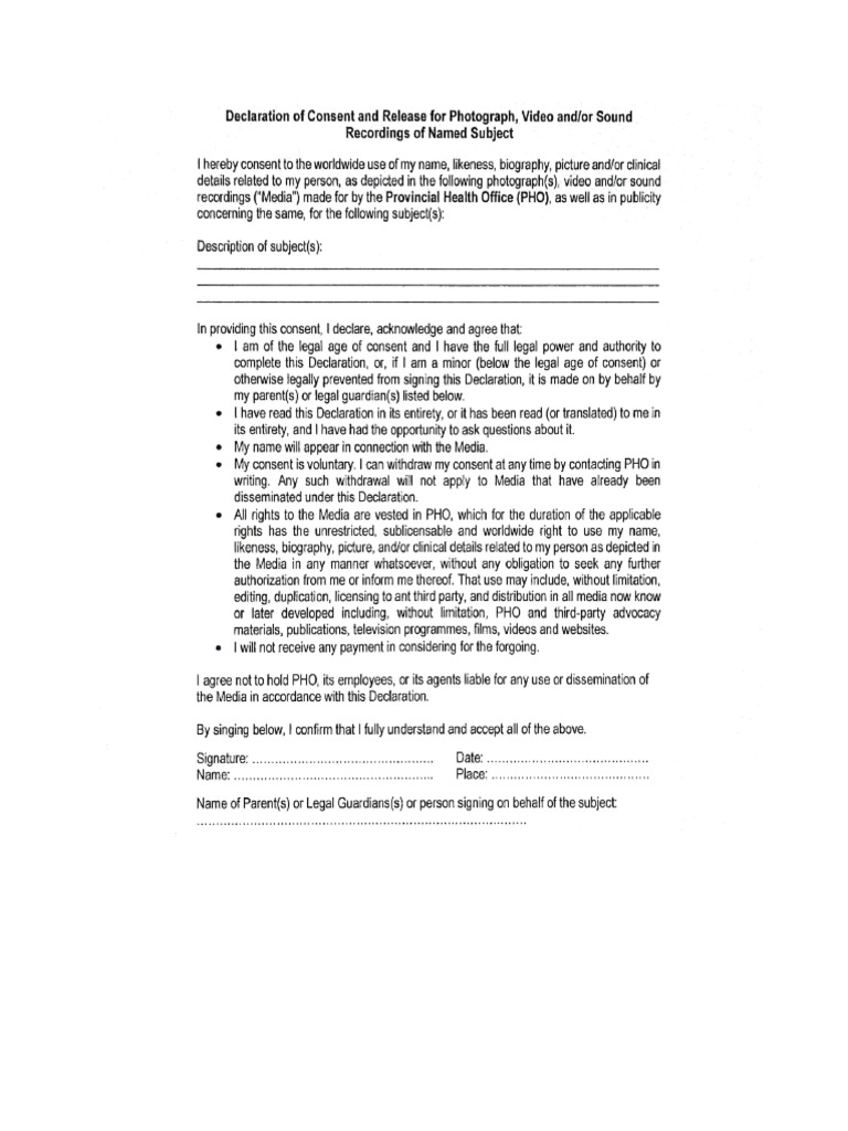 Letter of Consent Form | PDF