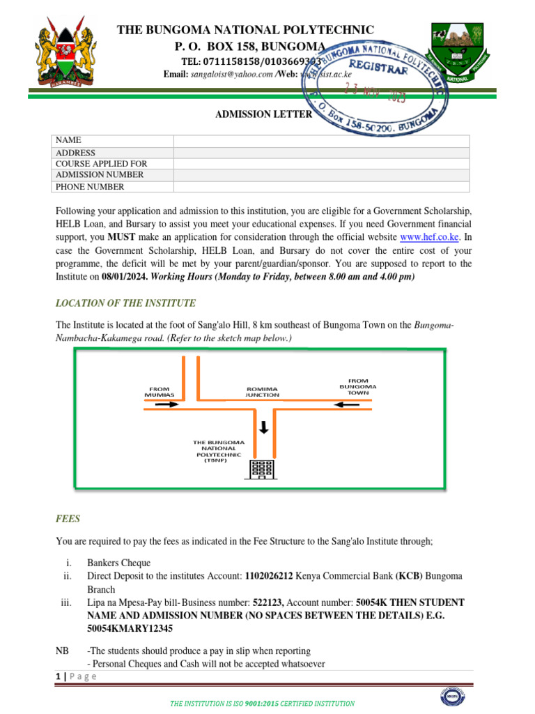 Admission Letter - Final | PDF | Career & Growth | Social Science