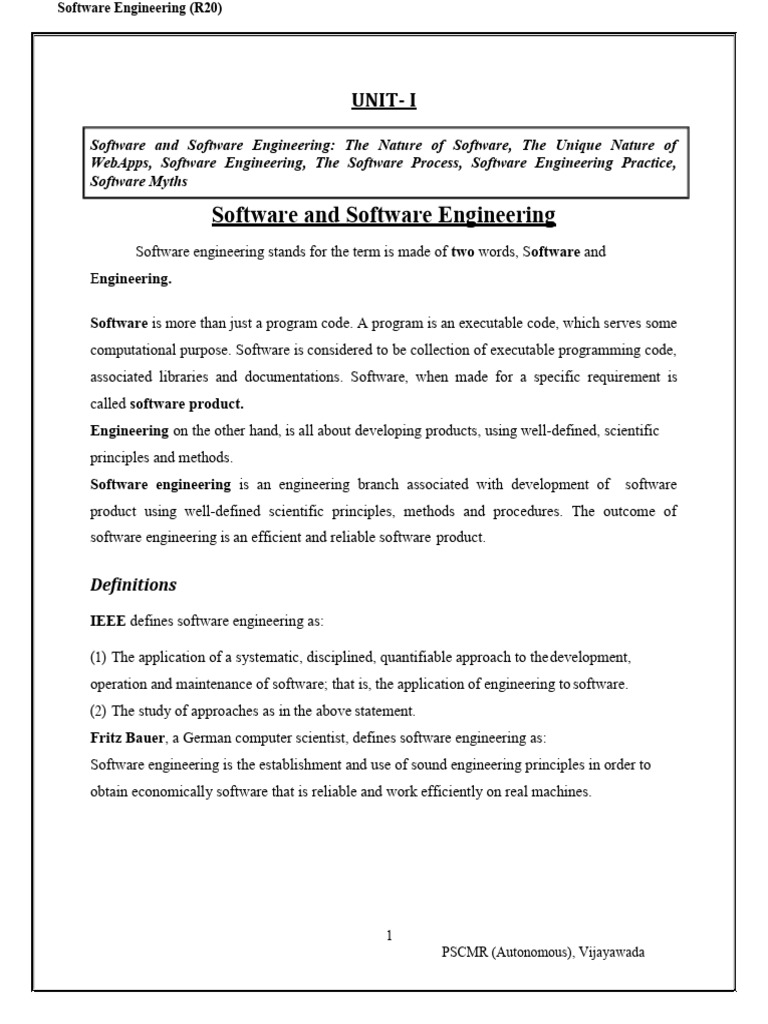Unit - 1 Part 1 Introduction | PDF Unit - 1 Part 1 Introduction | PDF