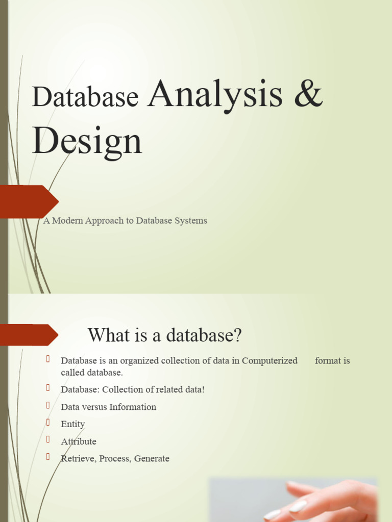 1database Analysis & Design | PDF