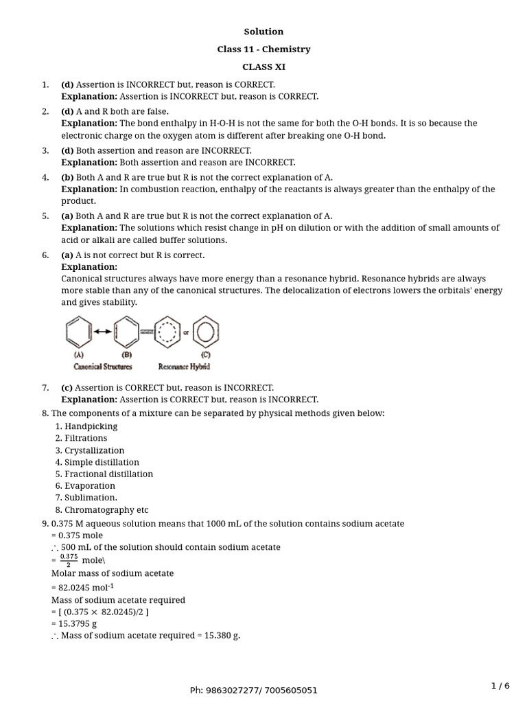 1.full chemistry_solution | PDF