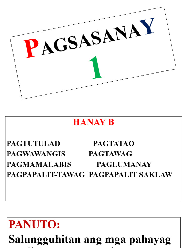 GRADE 8 (Tayutay) Pagsasanay 1 | PDF