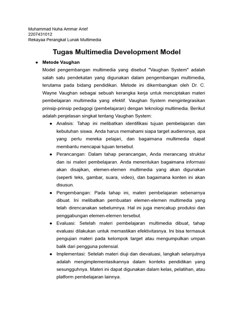 Tugas MDLC | PDF