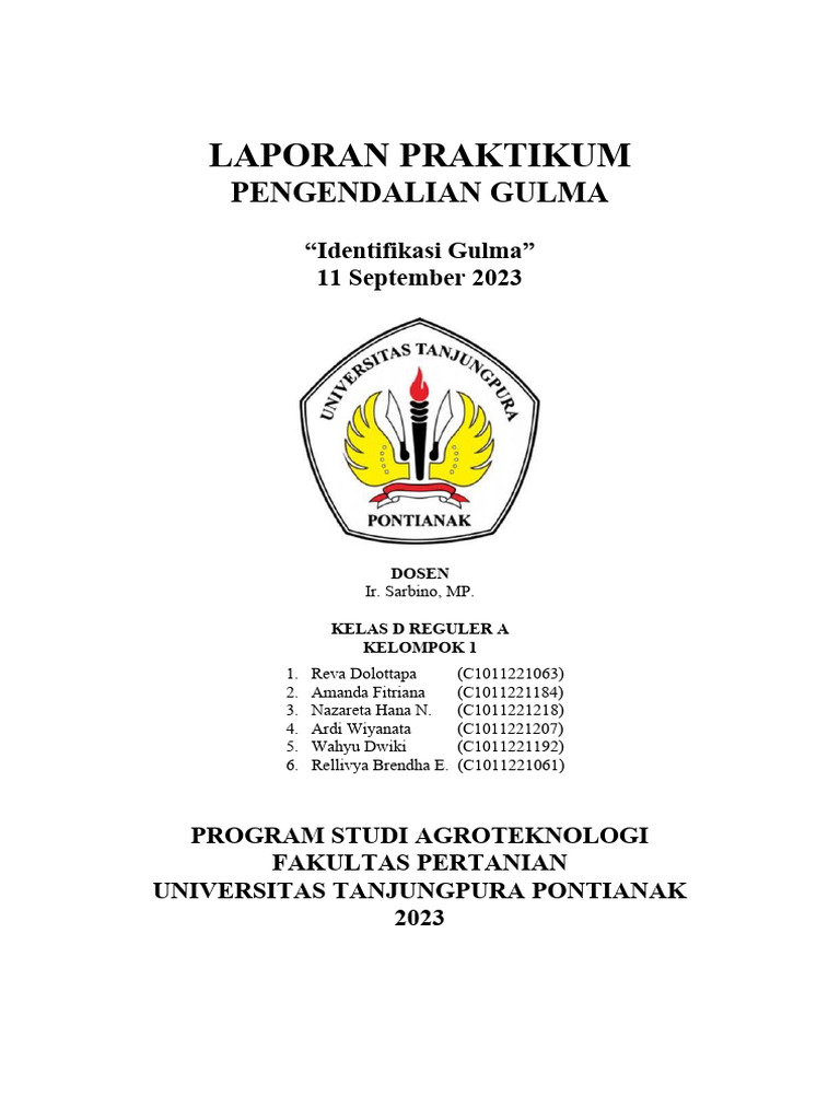 Laporan Praktikum | PDF | Griya & Taman | Teknologi & Rekayasa