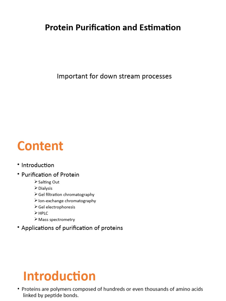 Purification of Protein | PDF