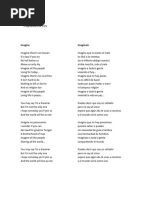 Letra y traducción de "Imagine" | PDF | Música grabada | Ocio