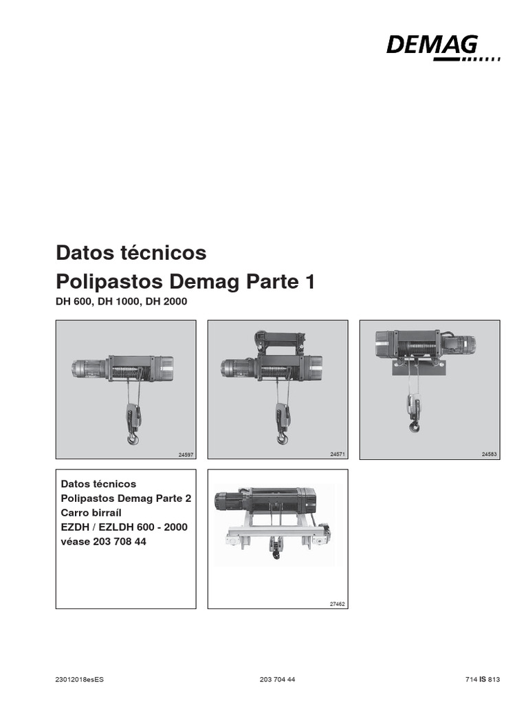 Polipastos Demag Parte 1 | PDF