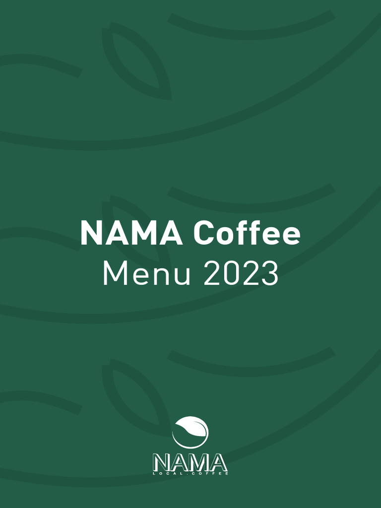 Nama Coffee Menu 2023 (Updated April 2023) | PDF