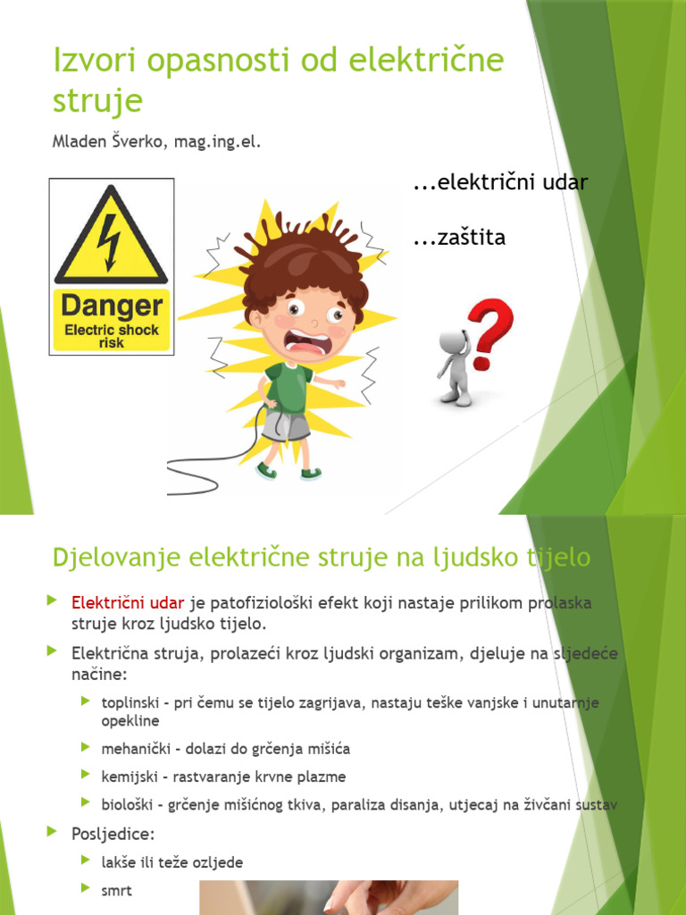 Izvori Opasnosti Od Električne Struje | PDF