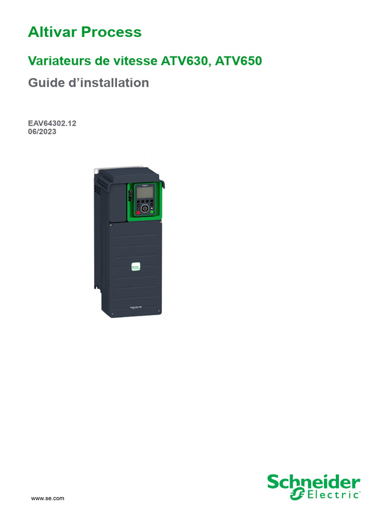 ATV630 650 Installation Manual FR EAV64302 12 | PDF