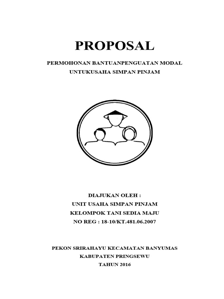 Proposal Permohonan Bantuan Penguatan Modal Usaha Simpan Pinjam ...