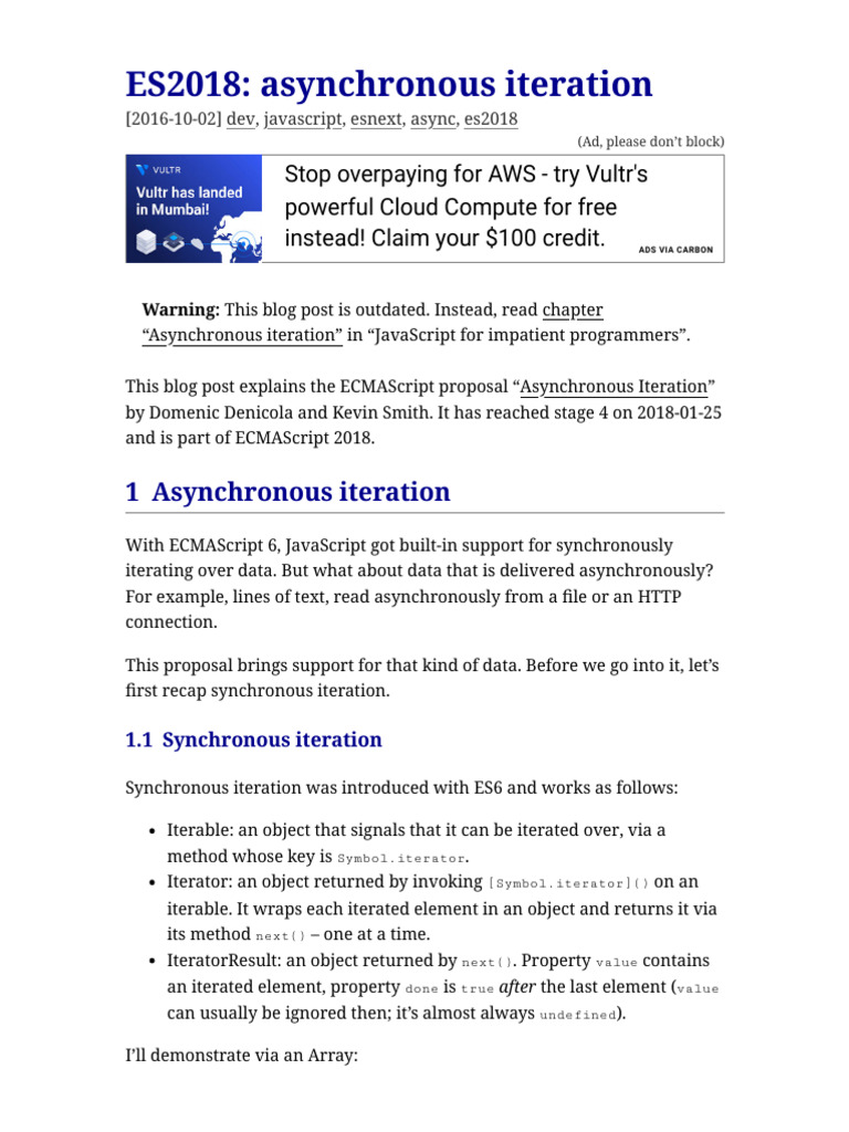 Asynchronous Iteration | PDF