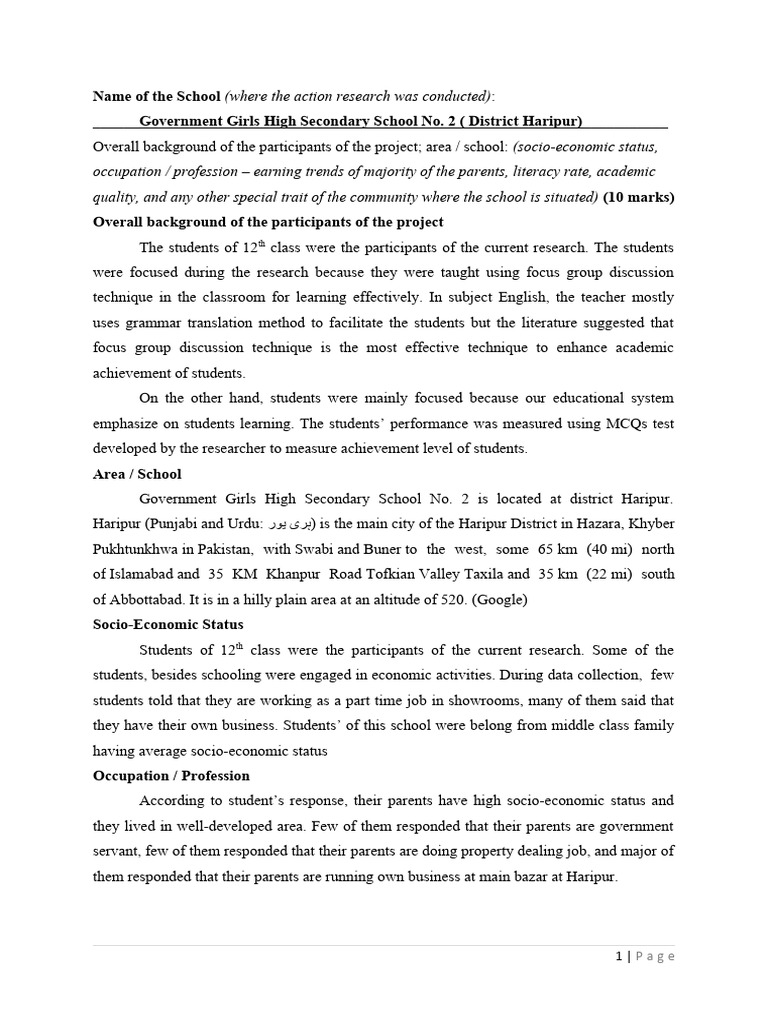 Research Project - Focus Group Discussion | PDF