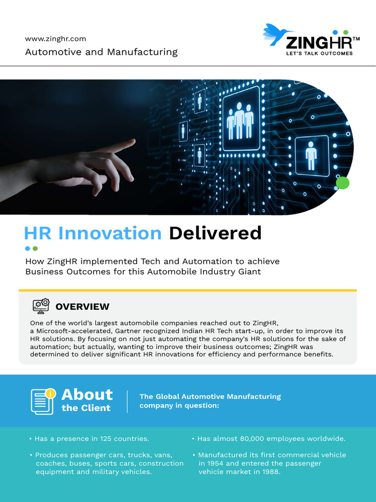 HR Automation for Global Auto Industry | PDF