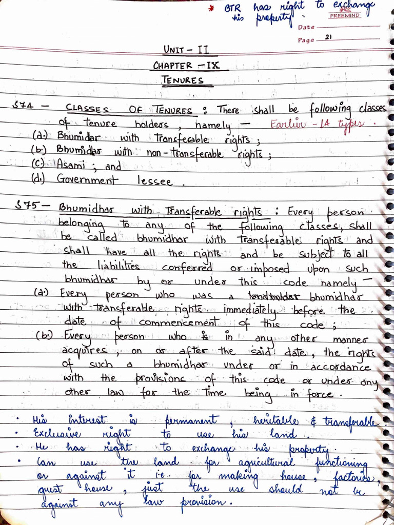 Land Law Unit 2 | PDF