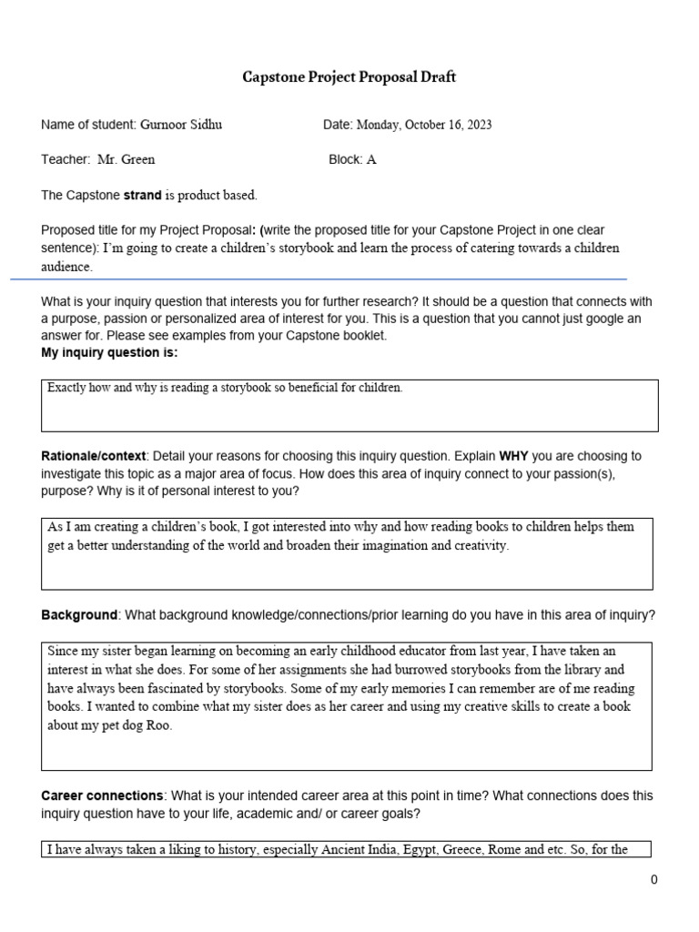 capstone porject proposal 1 | PDF