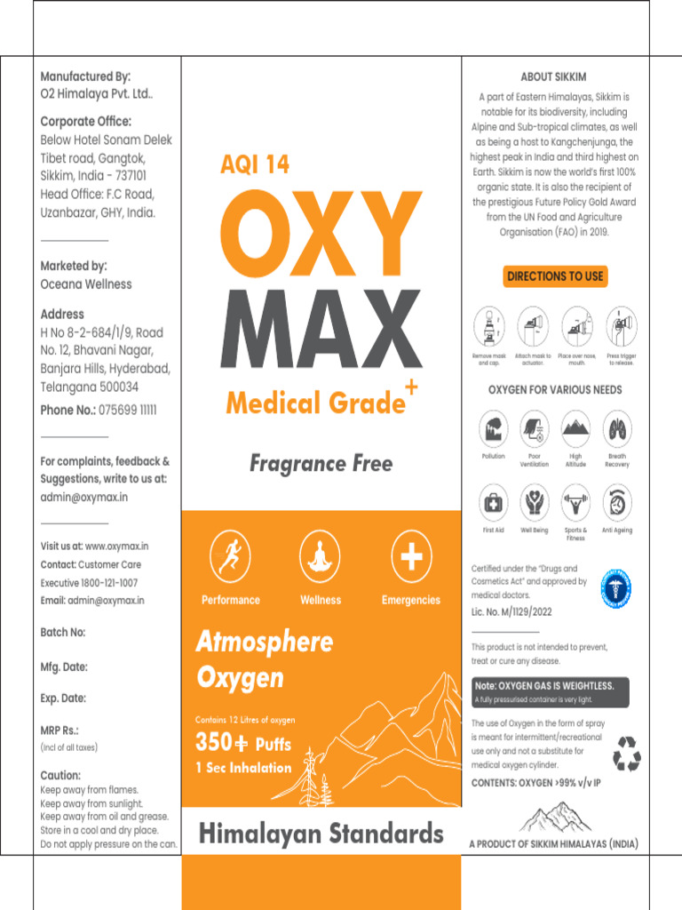 Oxymax Label Design | PDF
