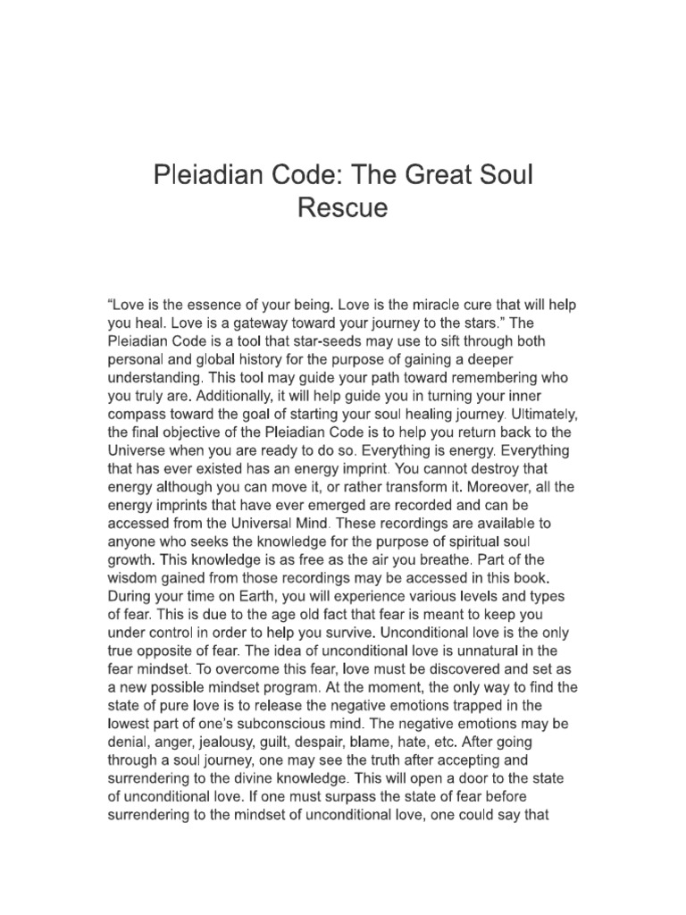 Pleiadian Code Book | PDF