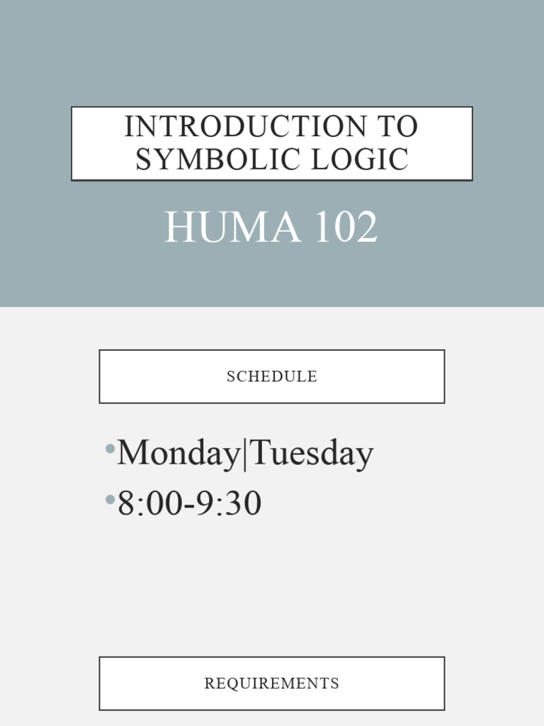 Huma 102 - Presentation 1 - Introduction | PDF