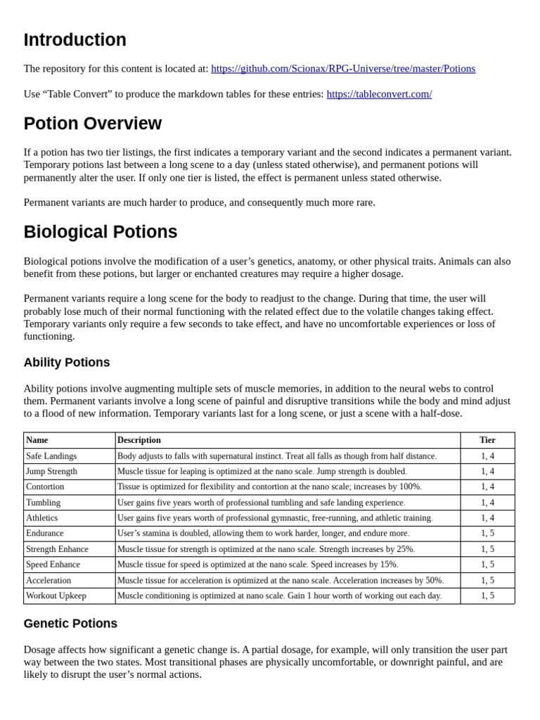 Potions | PDF | Wellness