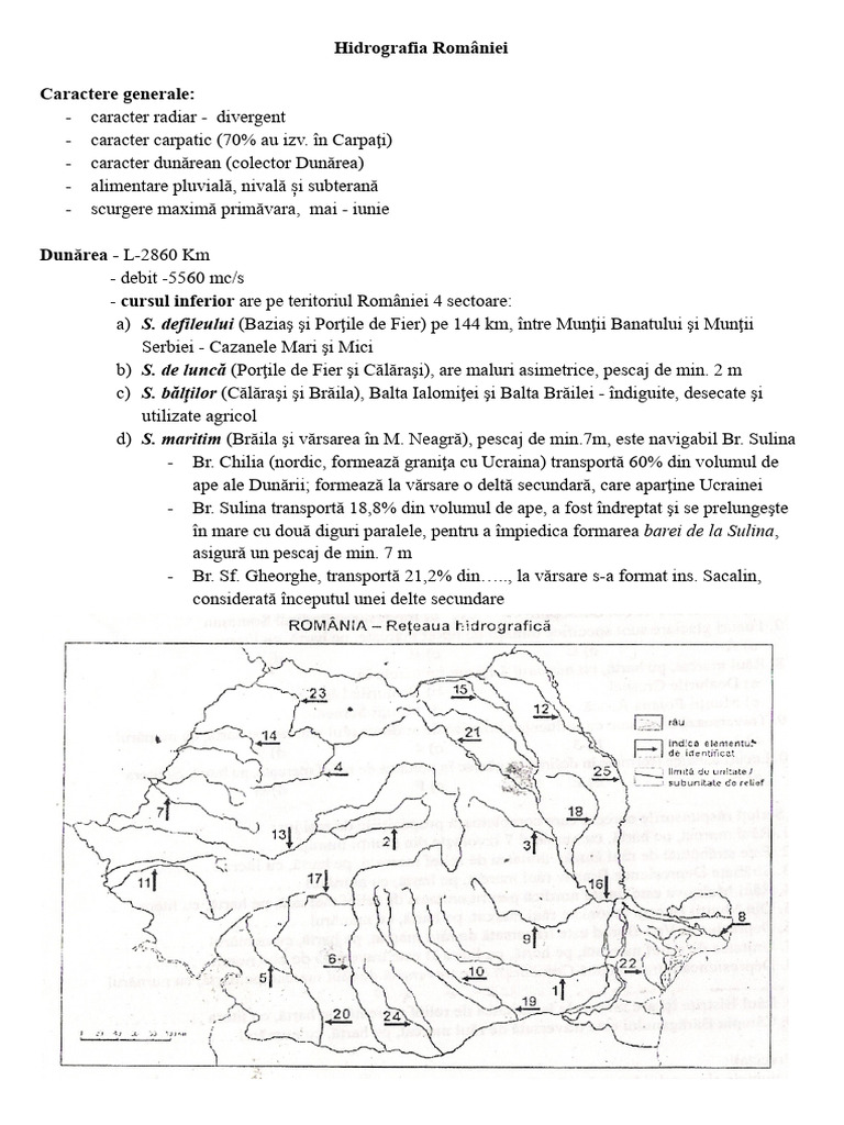 Hidrografia României | PDF