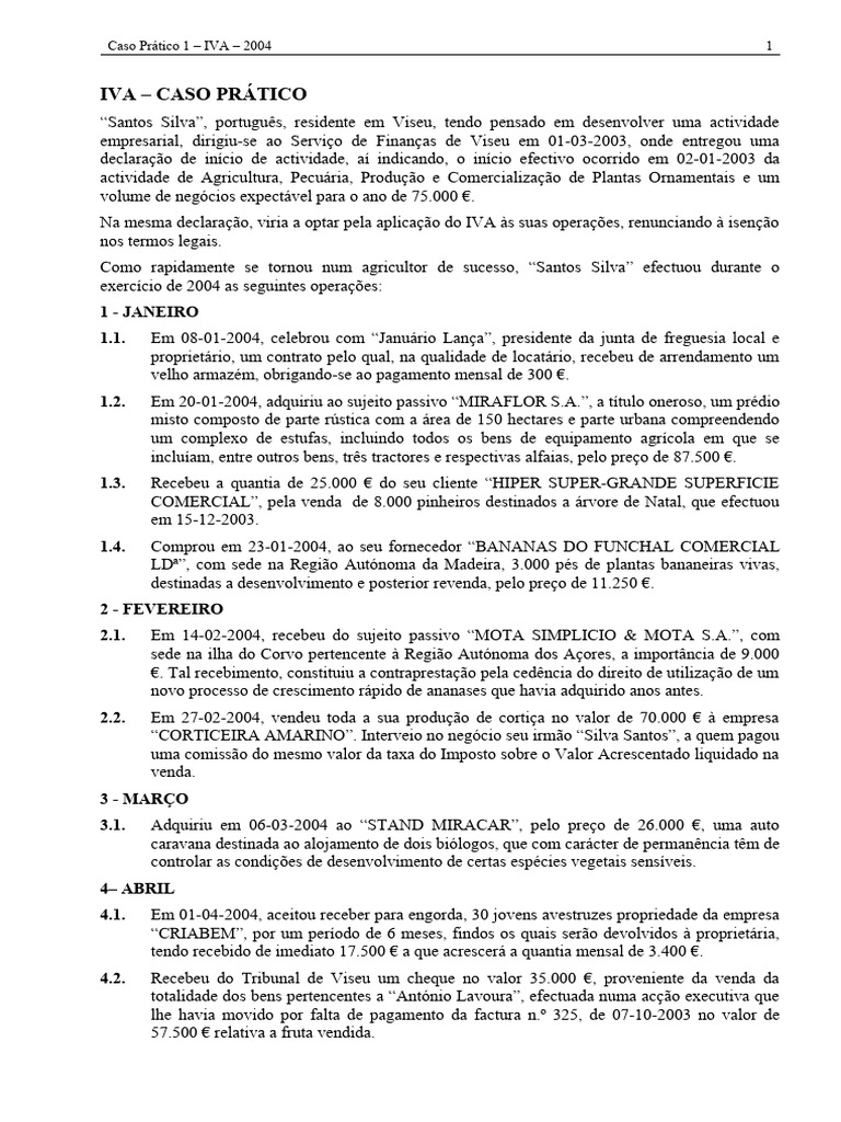IVA Caso1 2004 | PDF