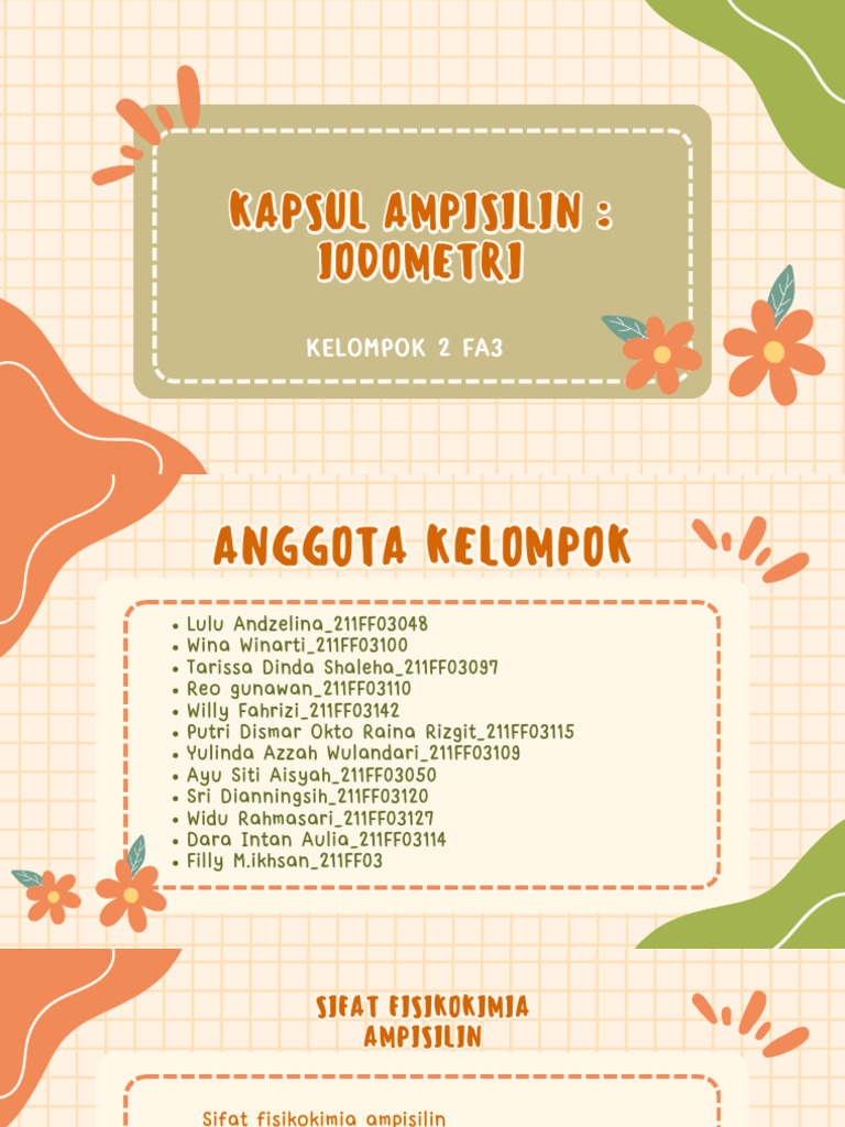 FA3 - K2 - Ampisilin Kapsul | PDF