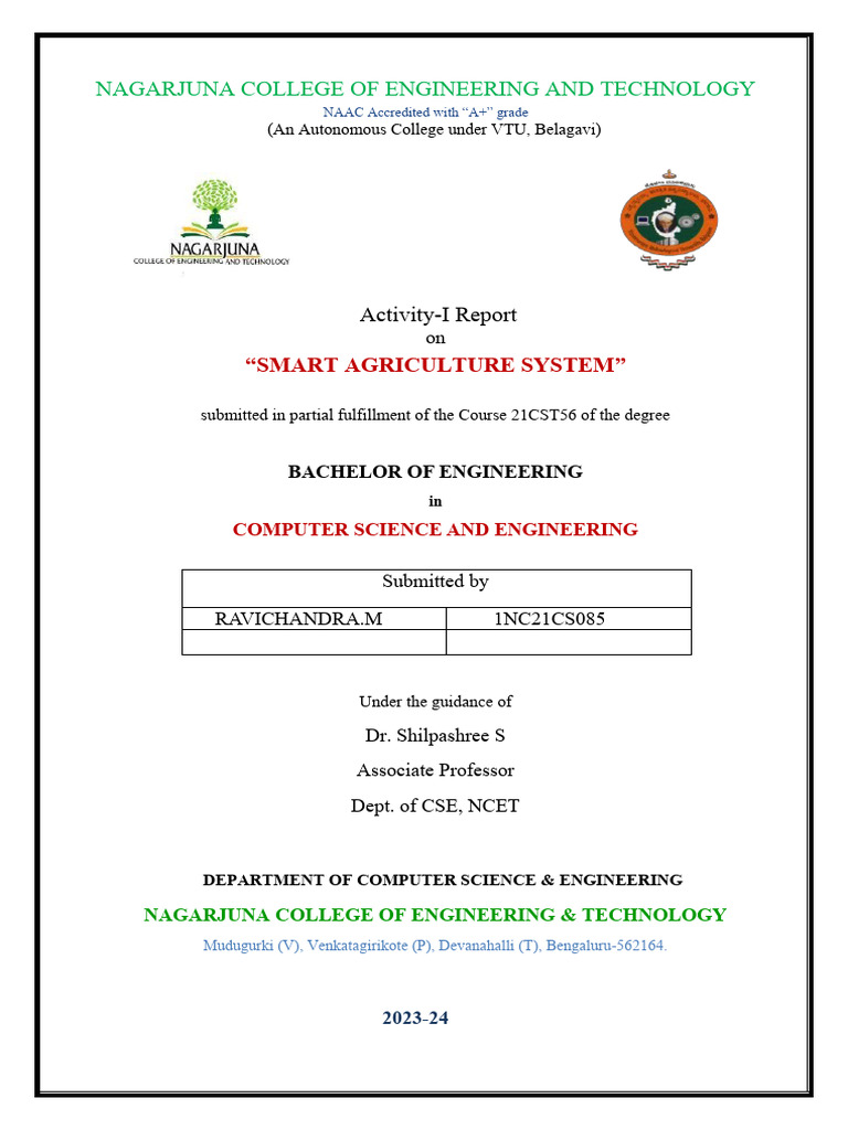 Smart Agriculture System Pdf Internet Of Things Automation