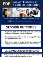 Sarawak Labour Ordinance | PDF | Working Time | Summons