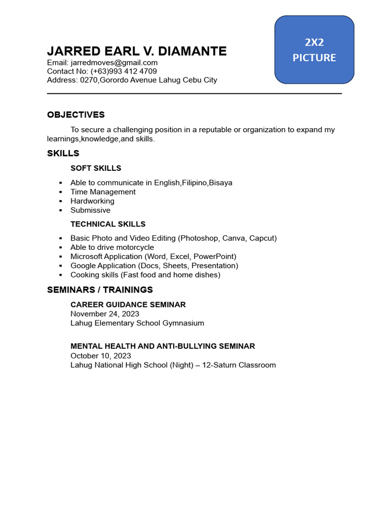 Resume Sample | PDF