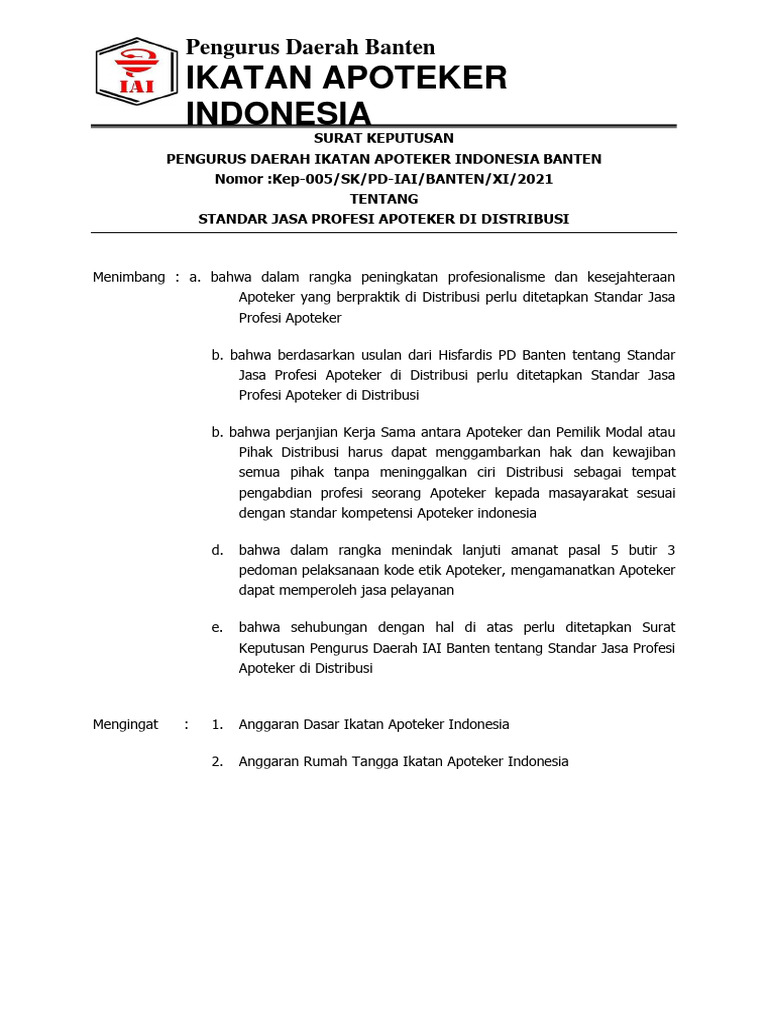 UMR Distribusi Banten | PDF