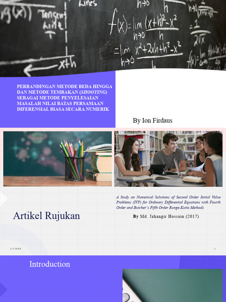 Perbandingan Metode Beda Hingga Dan Metode Tembakan ( | PDF
