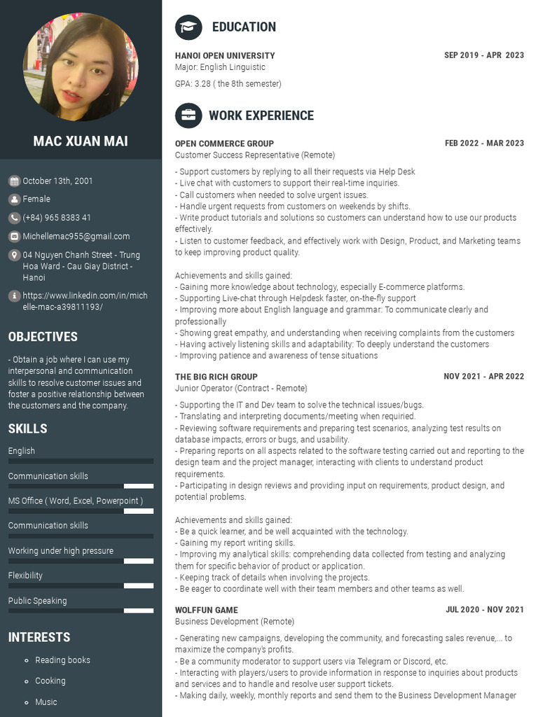 Customer Success Representative | PDF Customer Success Representative | PDF