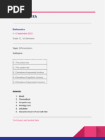 Calculus I Product and Quotient Rule Practice Problems | PDF ...