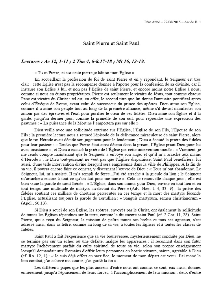 Ss Pierre Paul 2015 | PDF